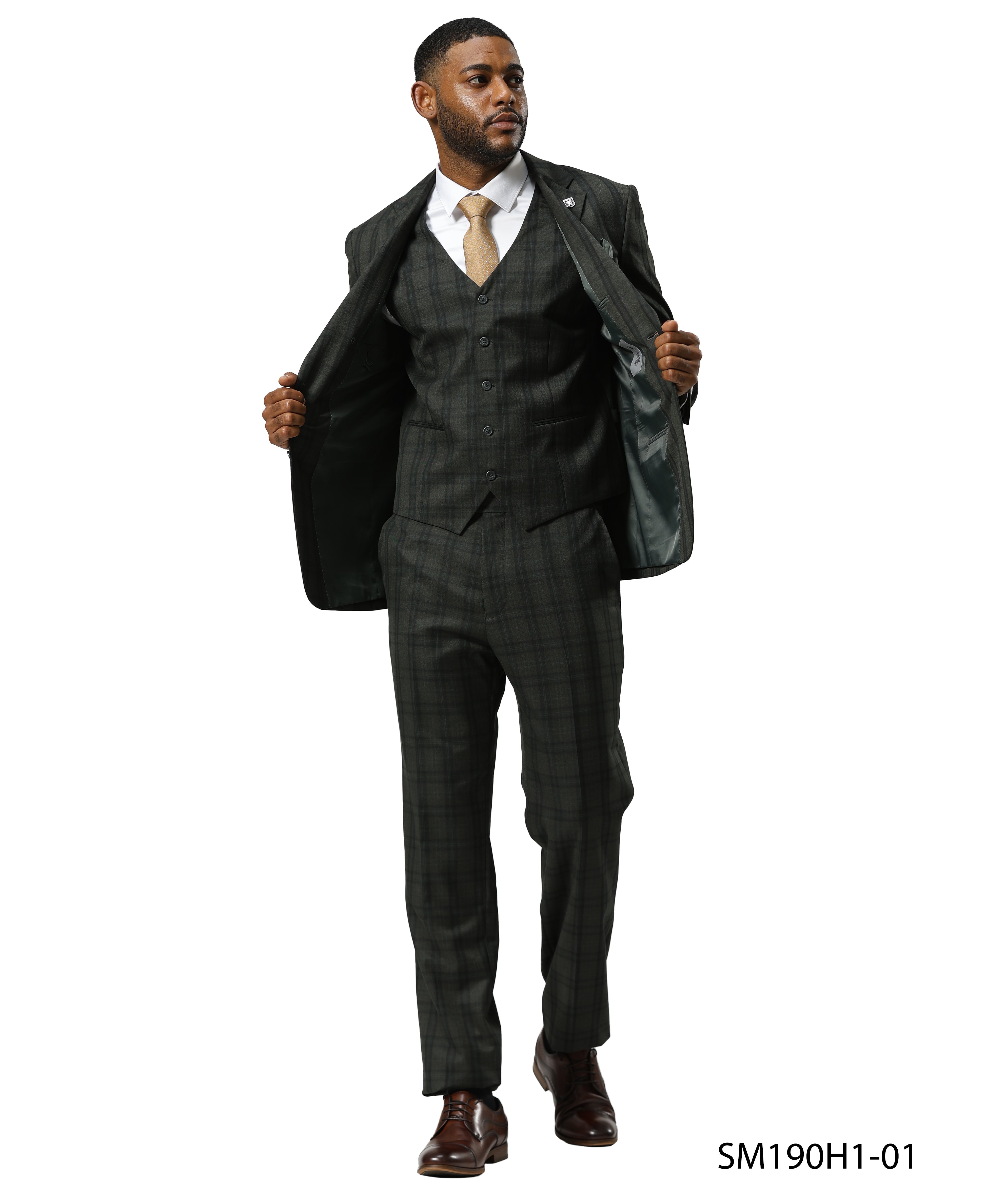 Mens-suit Tattersall Pattern by Stacy Adams – Dhan Men & Boy's Wear by ...